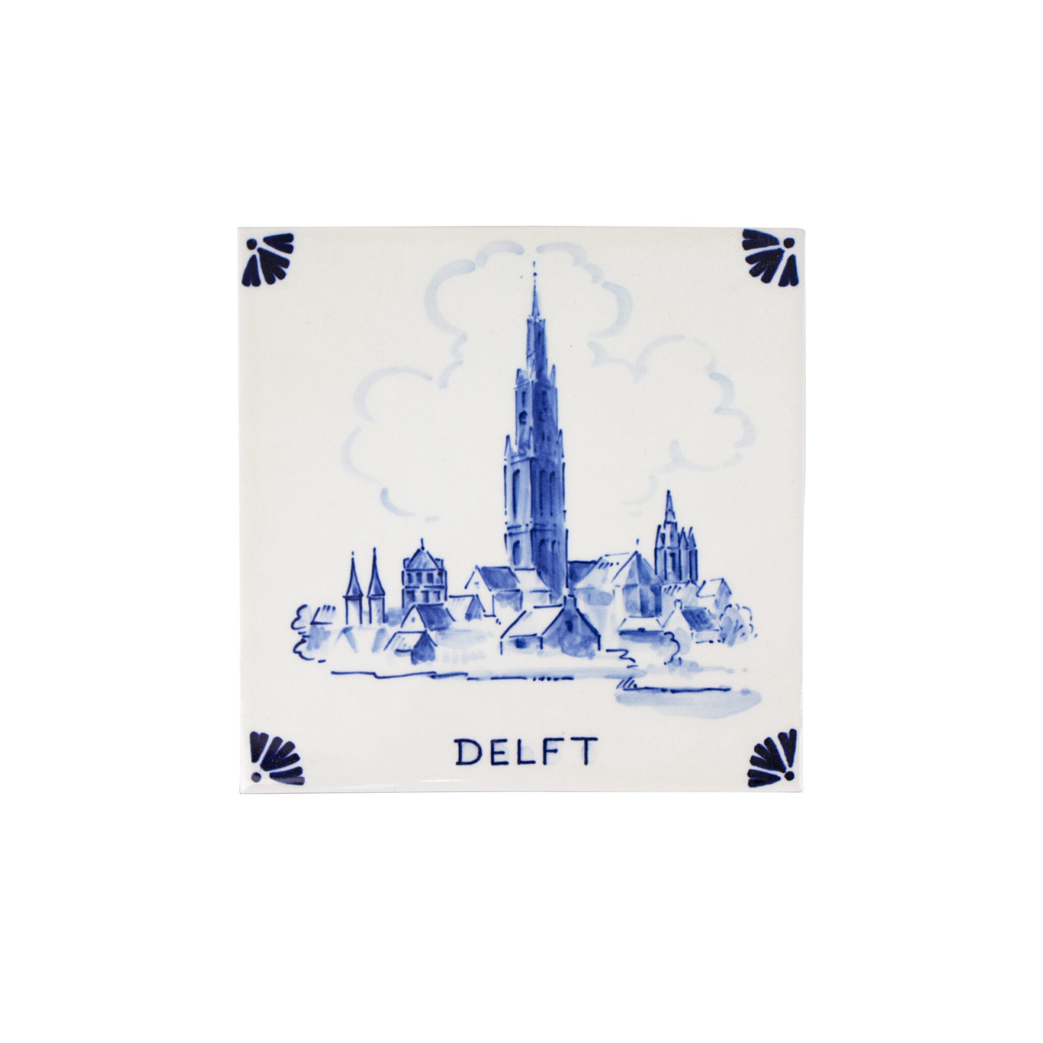 Tegel Gezicht op Delft - Royal Delft