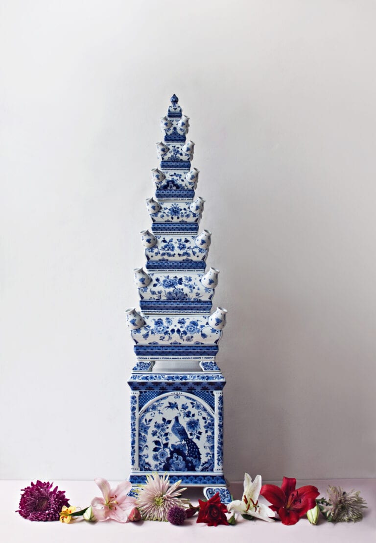 Tulip vase pyramid | Delft Blue | Iconic | Royal Delft