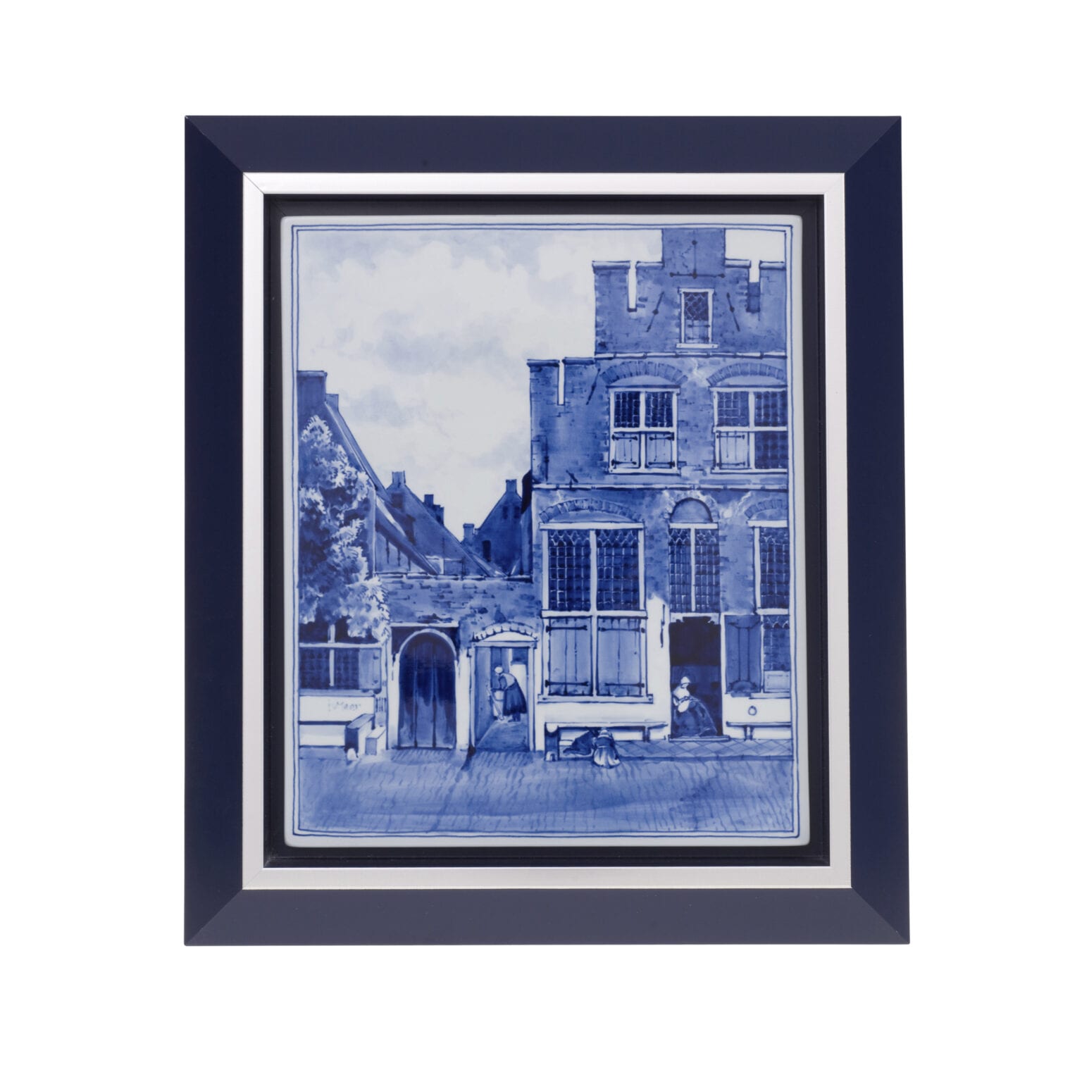 Tegelplaat Vermeer Straatje - Royal Delft