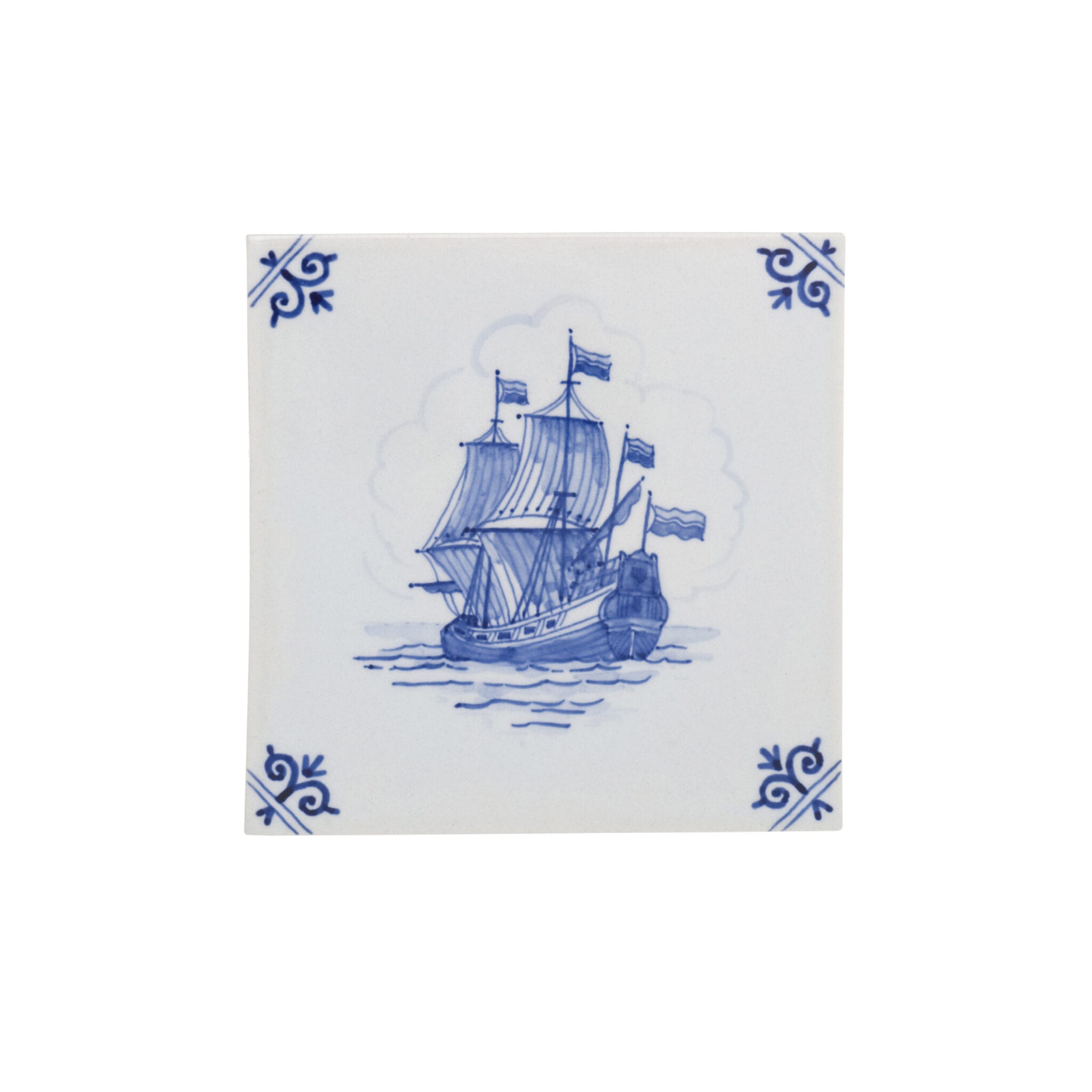 Tegel schip | Delfts Blauw | Royal Delft