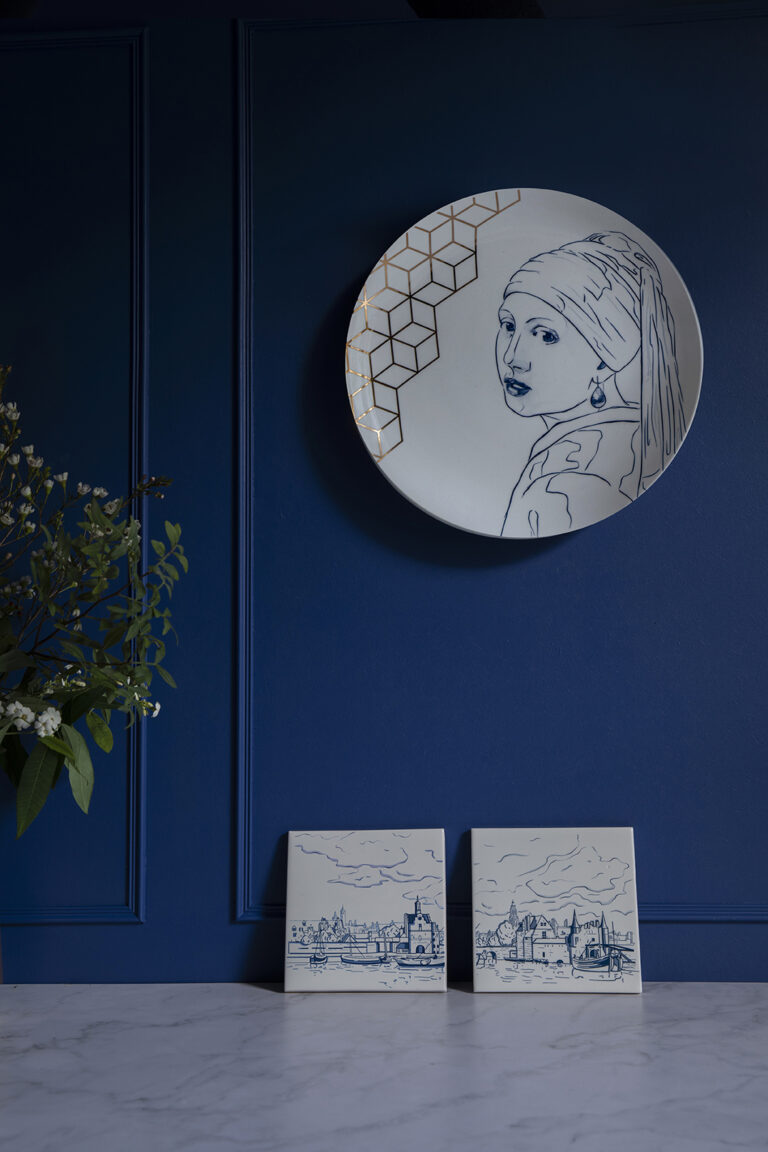 Tile Vermeer Girl with a Pearl Earring | Delft Blue | Royal Delft