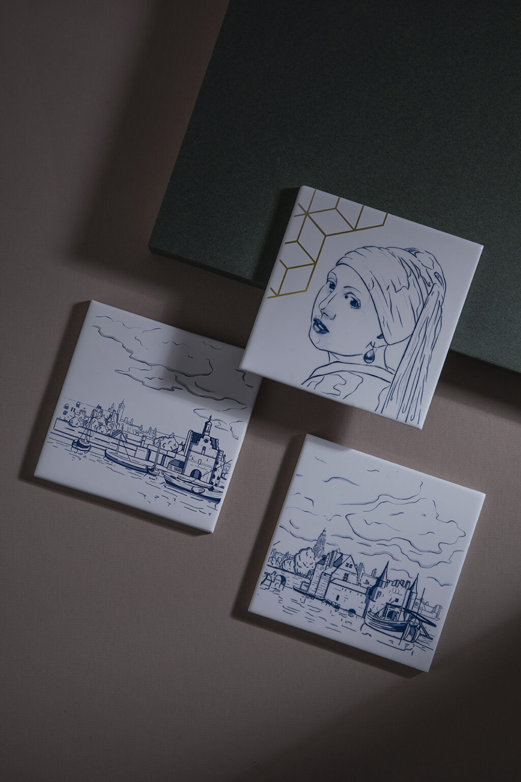 Tile Vermeer Girl with a Pearl Earring | Delft Blue | Royal Delft