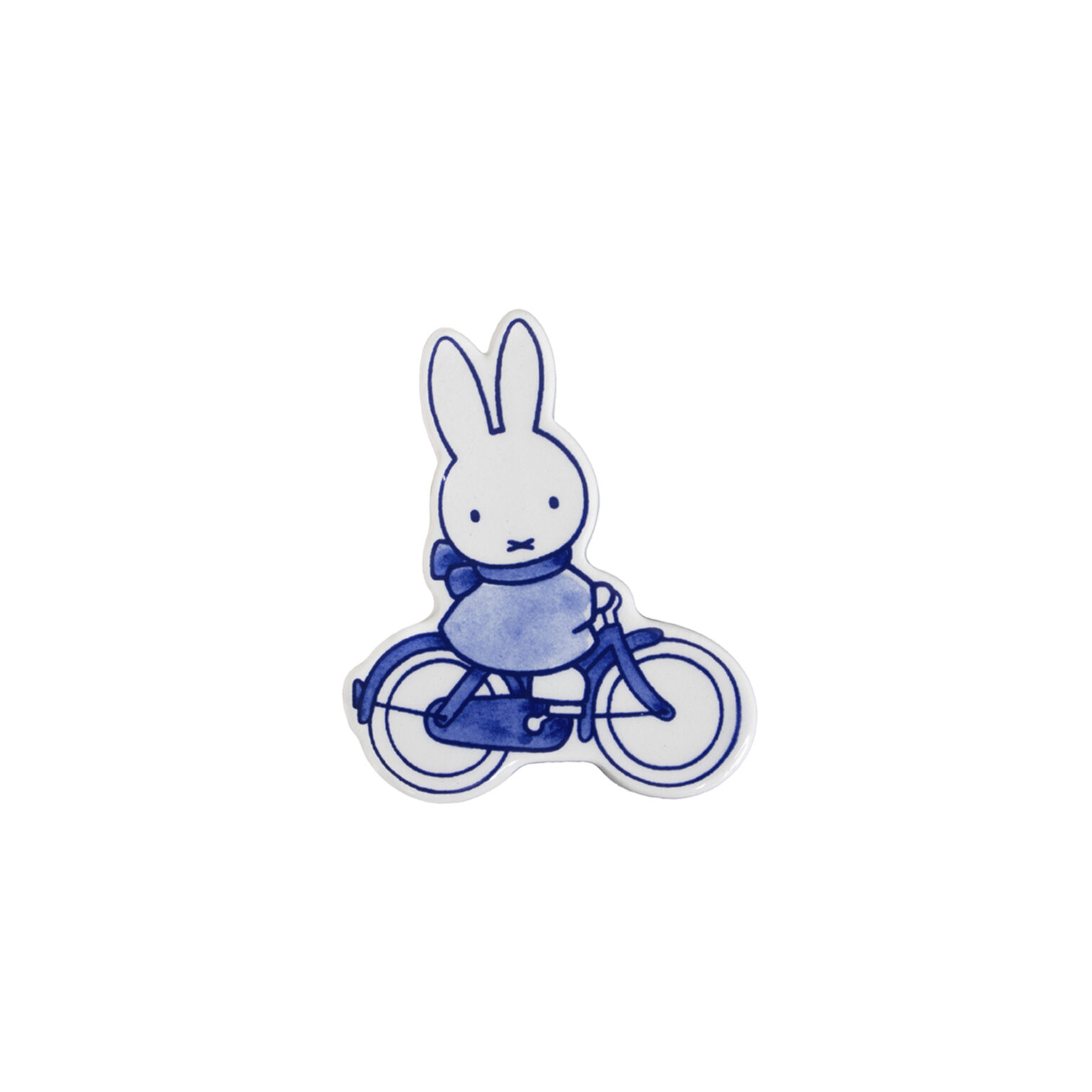 Magnet miffy & bicycle | Delft Blue | Royal Delft