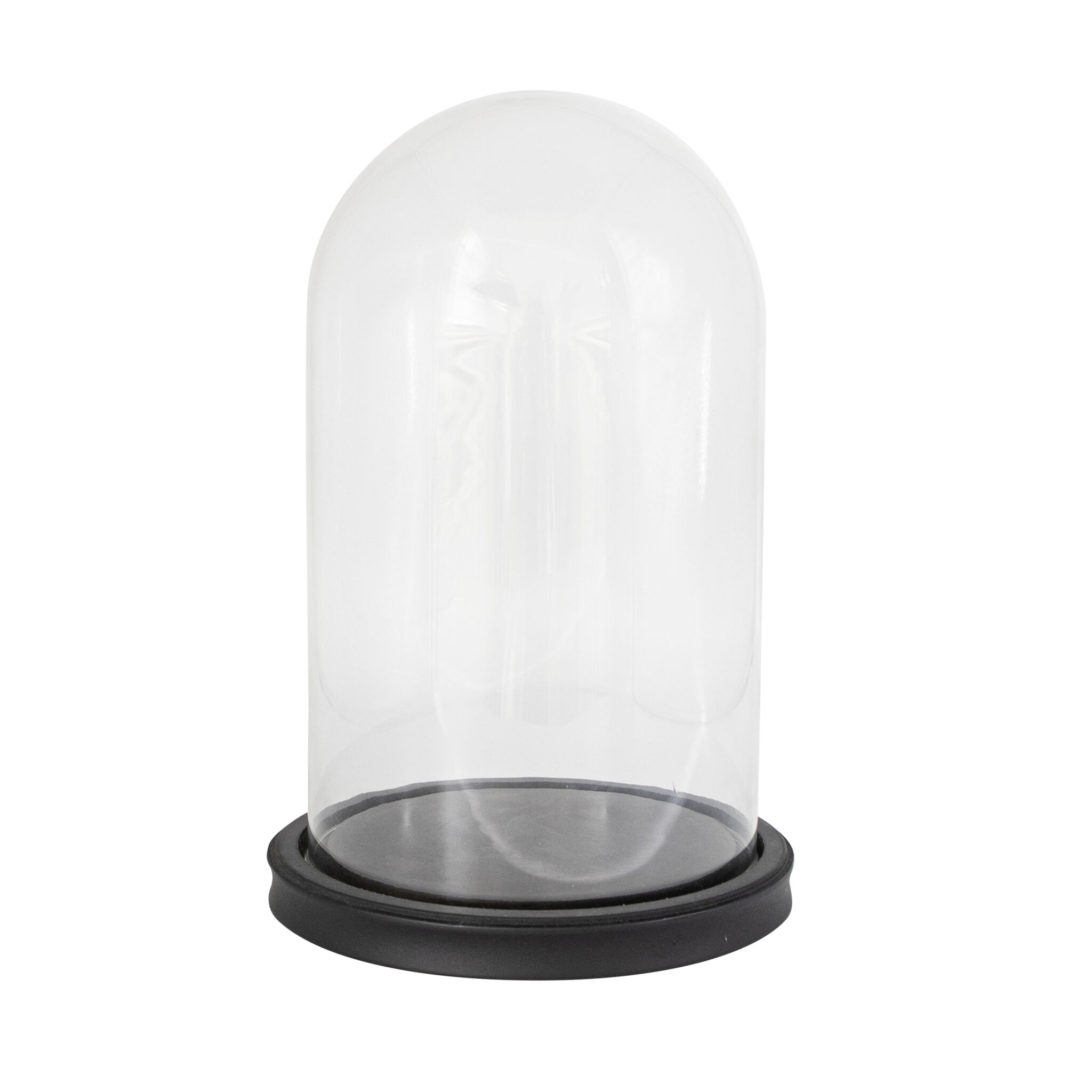 Glass display dome black - Royal Delft